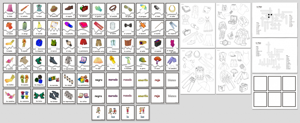 La Ropa | Montessori Spanish Series